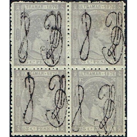 1876 ED. Puerto Rico 08 * [x4] - Filatelia Hobby