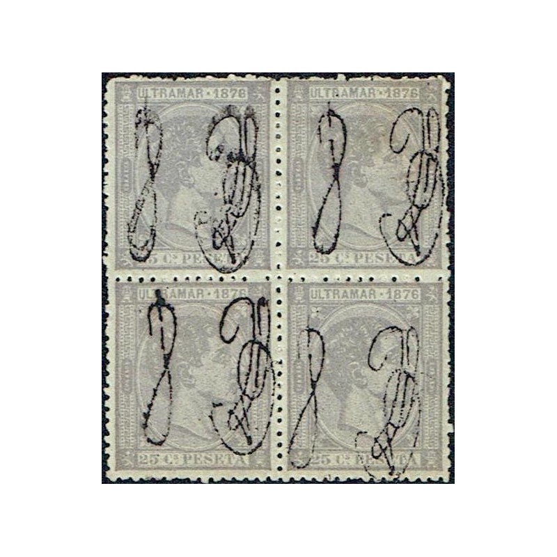 1876 ED. Puerto Rico 08 * [x4] - Filatelia Hobby