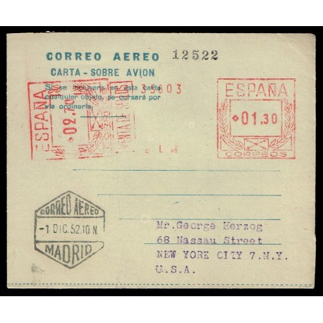 1947-1952 ED. 6 us Aerogramas - Filatelia Hobby