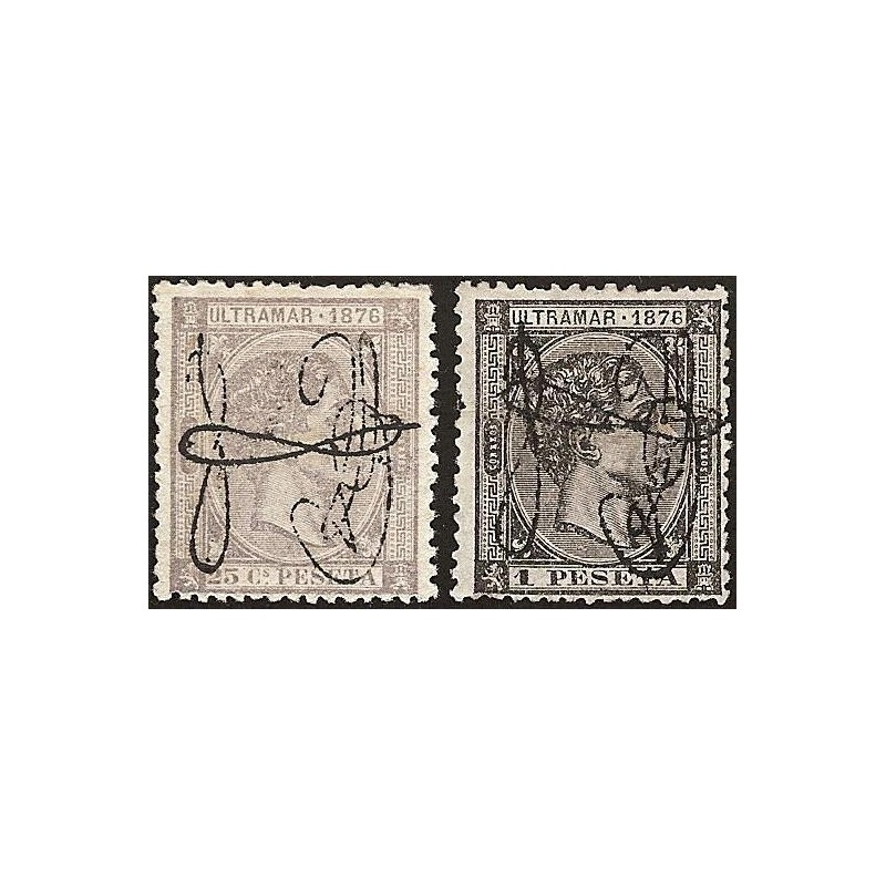 1876 ED. Puerto Rico 11/12 * - Filatelia Hobby